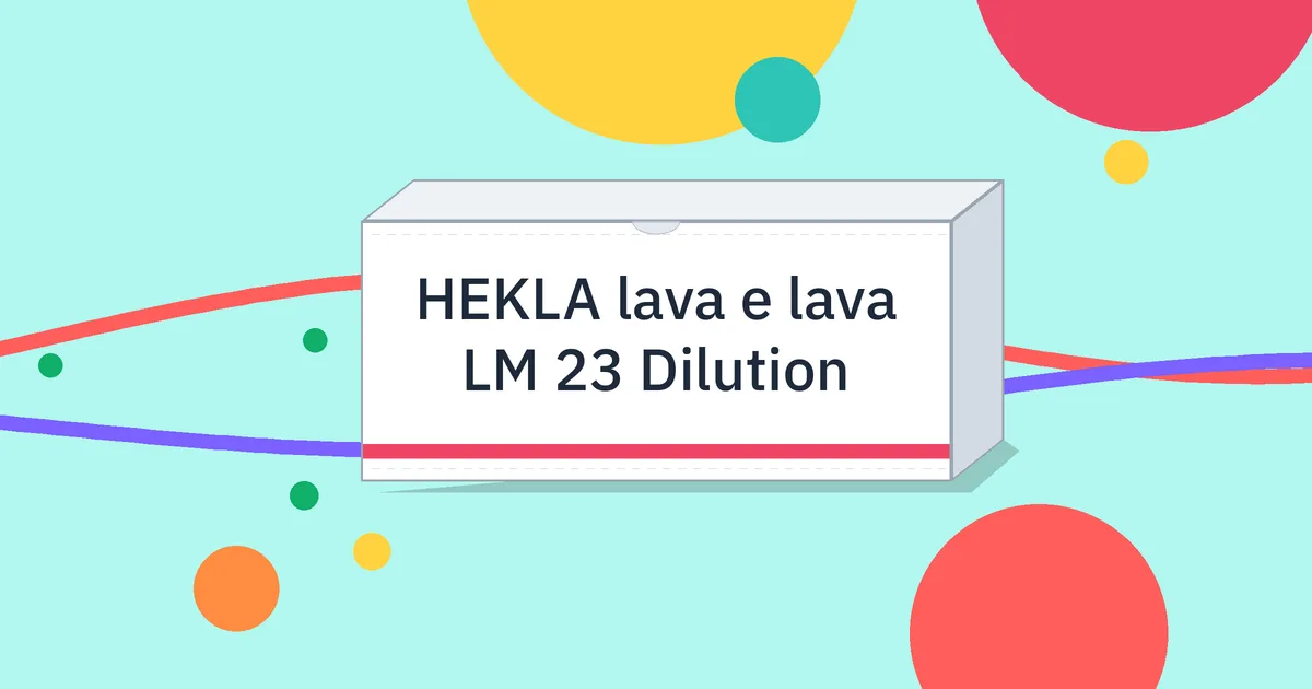 Symbolbild: Packung mit der Aufschrift HEKLA lava e lava LM 23 Dilution (PZN 12800591) – Verfügbarkeit und Bezug in Apotheken in Frankfurt am Main