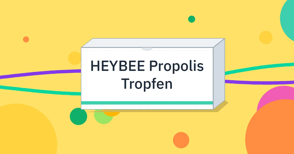 Symbolbild: Packung mit der Aufschrift HEYBEE Propolis Tropfen (PZN 20580318) – Verfügbarkeit und Bezug in Apotheken in Frankfurt am Main
