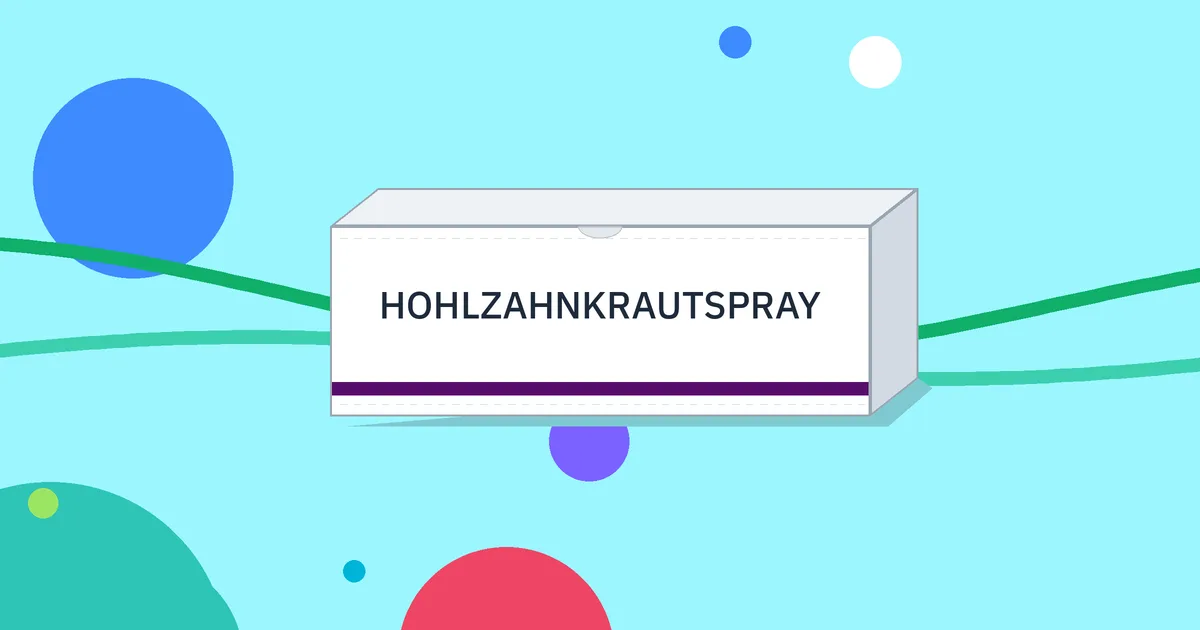 Symbolbild: Packung mit der Aufschrift HOHLZAHNKRAUTSPRAY (PZN 11712809) – Verfügbarkeit und Bezug in Apotheken in Frankfurt am Main