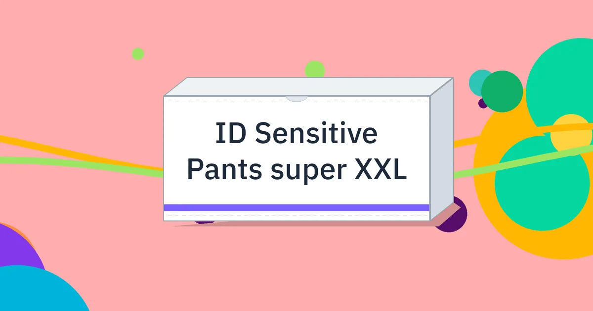 Symbolbild: Packung mit der Aufschrift ID Sensitive Pants super XXL (PZN 19893555) – Verfügbarkeit und Bezug in Apotheken in Frankfurt am Main