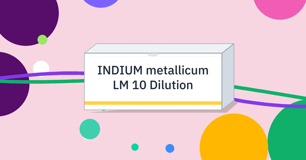 Symbolbild: Packung mit der Aufschrift INDIUM metallicum LM 10 Dilution (PZN 12912522) – Verfügbarkeit und Bezug in Apotheken in Frankfurt am Main