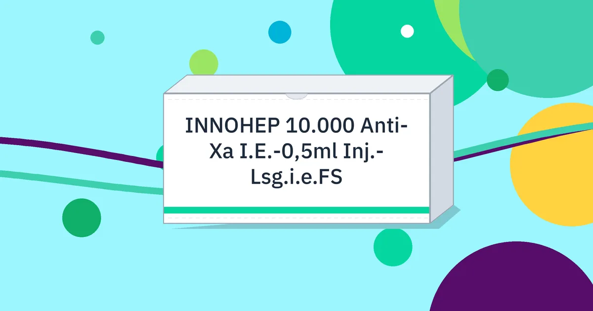 Symbolbild: Packung mit der Aufschrift INNOHEP 10.000 Anti-Xa I.E.-0,5ml Inj.-Lsg.i.e.FS (PZN 17293058) – Verfügbarkeit und Bezug in Apotheken in Frankfurt am Main