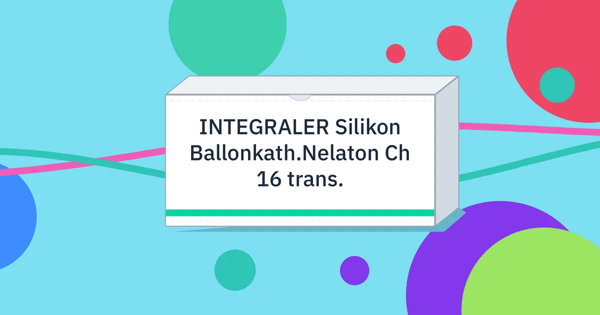 Symbolbild: Packung mit der Aufschrift INTEGRALER Silikon Ballonkath.Nelaton Ch 16 trans. (PZN 16825010) – Verfügbarkeit und Bezug in Apotheken in Frankfurt am Main
