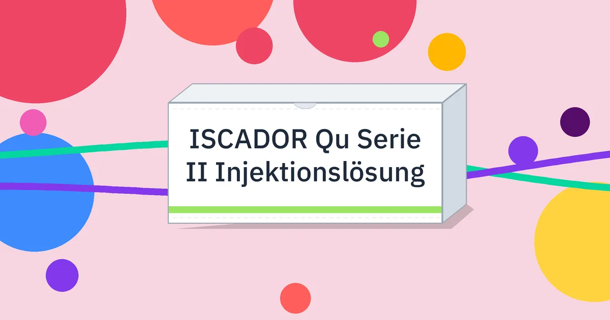 Symbolbild: Packung mit der Aufschrift ISCADOR Qu Serie II Injektionslösung (PZN 09751328) – Verfügbarkeit und Bezug in Apotheken in Frankfurt am Main