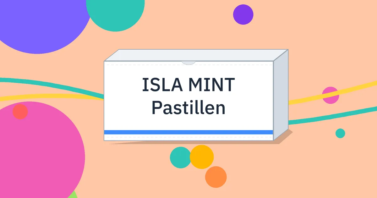 Symbolbild: Packung mit der Aufschrift ISLA MINT Pastillen (PZN 03126859) – Verfügbarkeit und Bezug in Apotheken in Frankfurt am Main