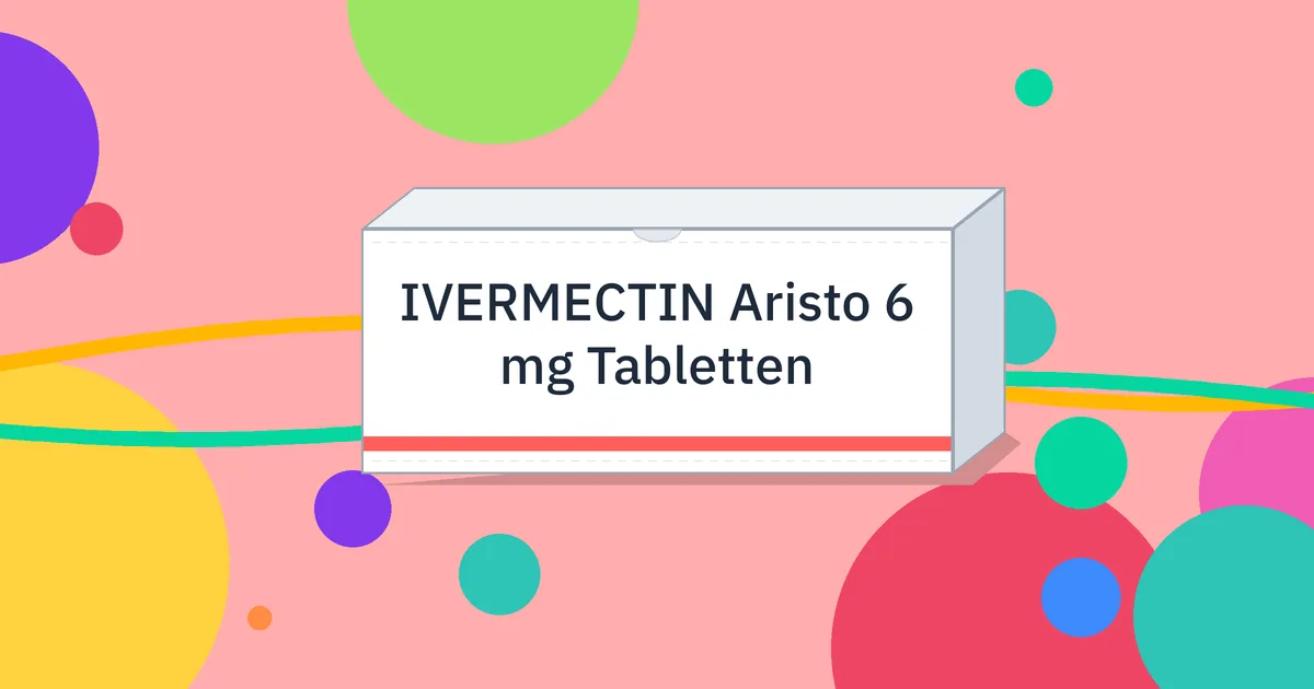 Symbolbild: Packung mit der Aufschrift IVERMECTIN Aristo 6 mg Tabletten (PZN 19943678) – Verfügbarkeit und Bezug in Apotheken in Frankfurt am Main