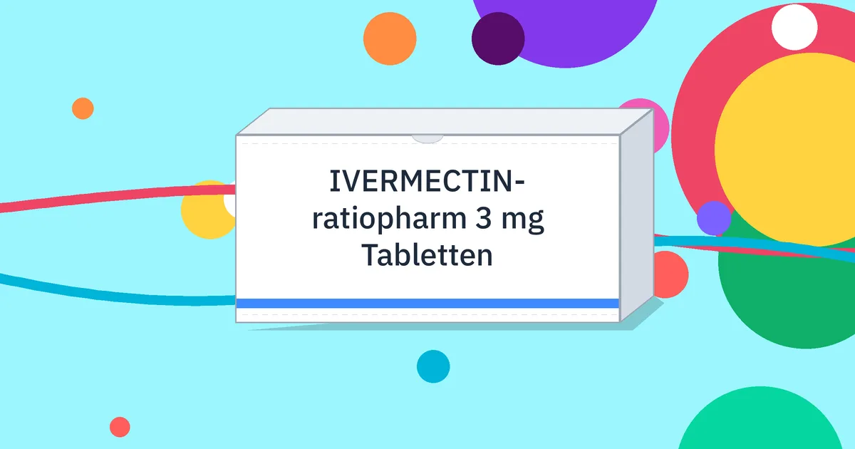 Symbolbild: Packung mit der Aufschrift IVERMECTIN-ratiopharm 3 mg Tabletten (PZN 19976123) – Verfügbarkeit und Bezug in Apotheken in Frankfurt am Main