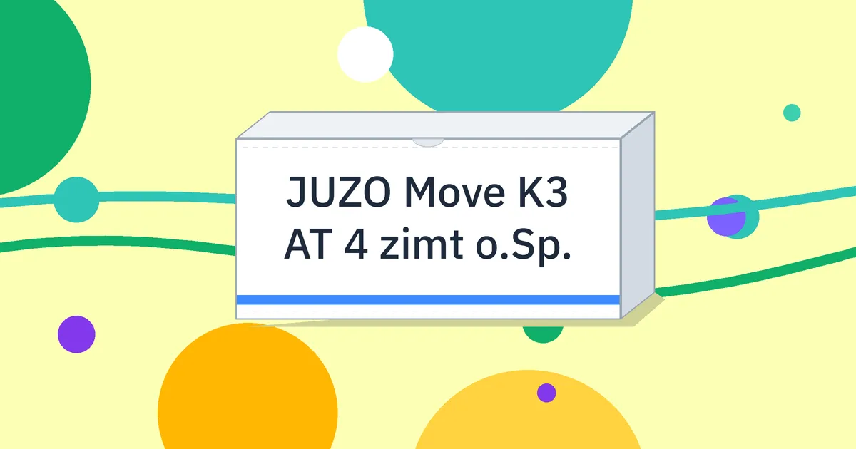 Symbolbild: Packung mit der Aufschrift JUZO Move K3 AT 4 zimt o.Sp. (PZN 20678394) – Verfügbarkeit und Bezug in Apotheken in Frankfurt am Main