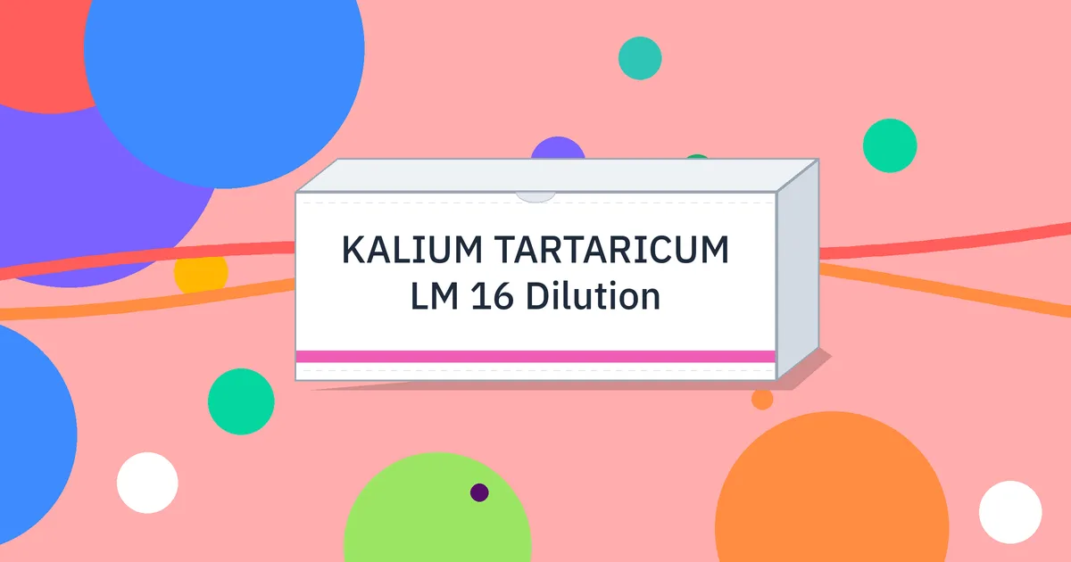 Symbolbild: Packung mit der Aufschrift KALIUM TARTARICUM LM 16 Dilution (PZN 12926783) – Verfügbarkeit und Bezug in Apotheken in Frankfurt am Main