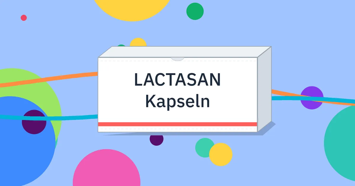 Symbolbild: Packung mit der Aufschrift LACTASAN Kapseln (PZN 12536013) – Verfügbarkeit und Bezug in Apotheken in Frankfurt am Main