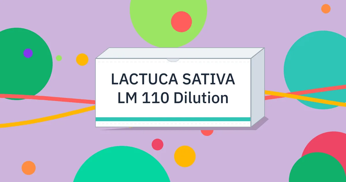 Symbolbild: Packung mit der Aufschrift LACTUCA SATIVA LM 110 Dilution (PZN 13521597) – Verfügbarkeit und Bezug in Apotheken in Frankfurt am Main