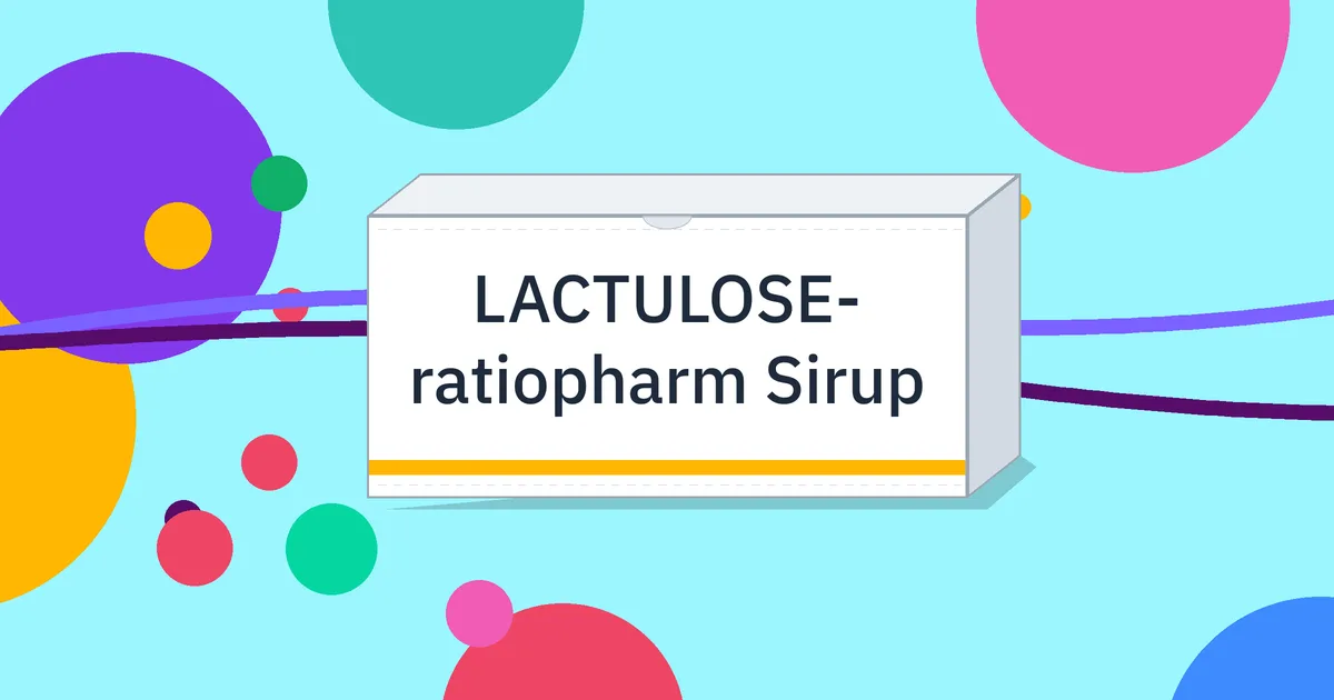 Symbolbild: Packung mit der Aufschrift LACTULOSE-ratiopharm Sirup (PZN 04916871) – Verfügbarkeit und Bezug in Apotheken in Frankfurt am Main