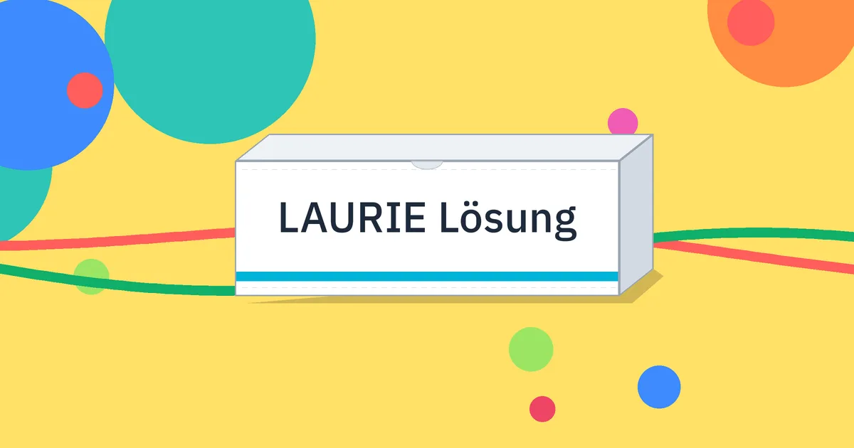 Symbolbild: Packung mit der Aufschrift LAURIE Lösung (PZN 04988853) – Verfügbarkeit und Bezug in Apotheken in Frankfurt am Main