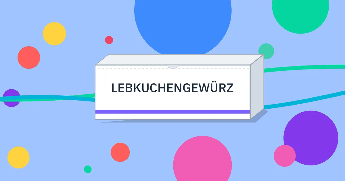 Symbolbild: Packung mit der Aufschrift LEBKUCHENGEWÜRZ (PZN 02066799) – Verfügbarkeit und Bezug in Apotheken in Frankfurt am Main