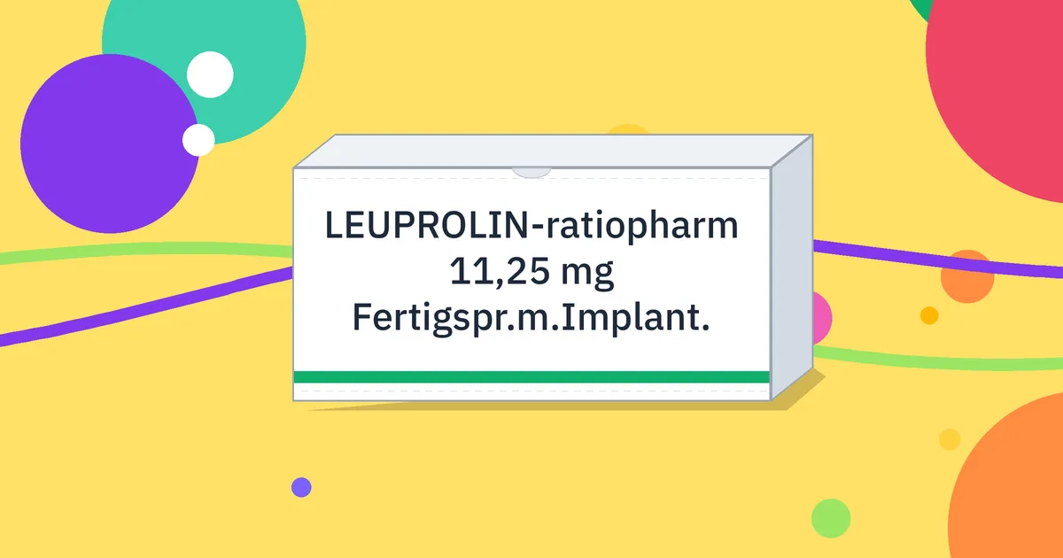 Symbolbild: Packung mit der Aufschrift LEUPROLIN-ratiopharm 11,25 mg Fertigspr.m.Implant. (PZN 13839603) – Verfügbarkeit und Bezug in Apotheken in Frankfurt am Main