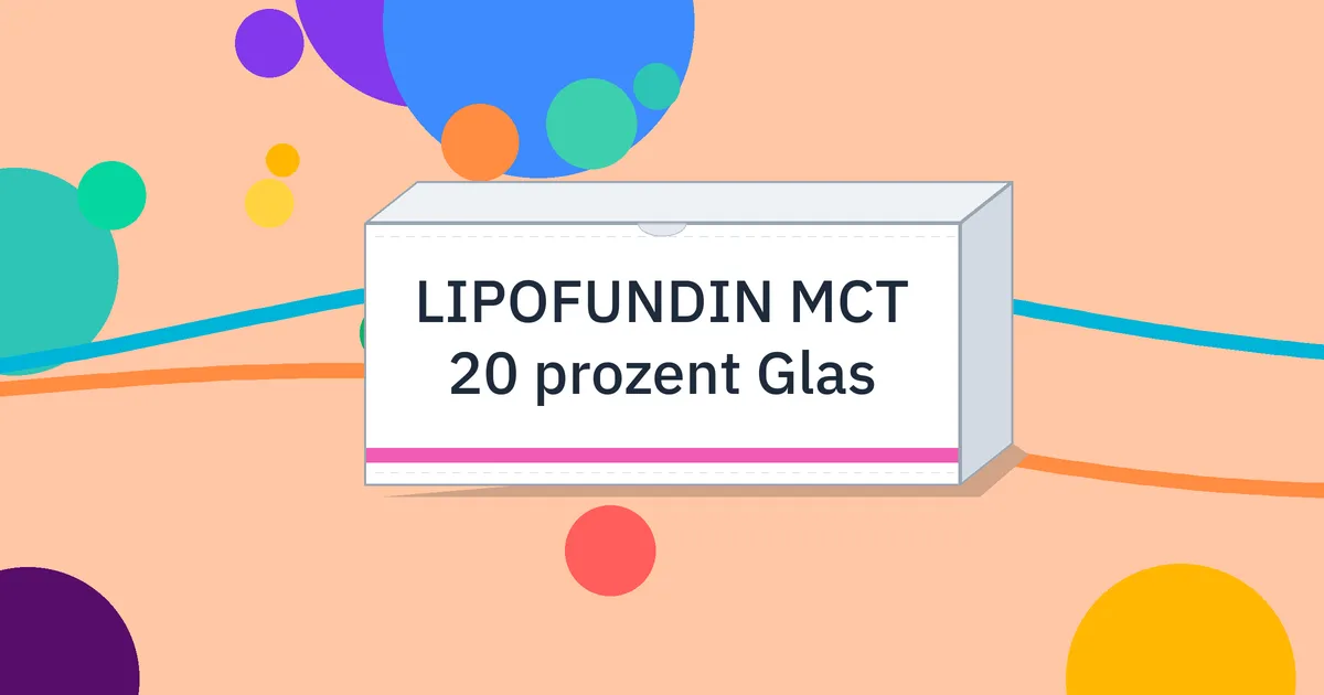 Symbolbild: Packung mit der Aufschrift LIPOFUNDIN MCT 20 prozent Glas (PZN 03284392) – Verfügbarkeit und Bezug in Apotheken in Frankfurt am Main