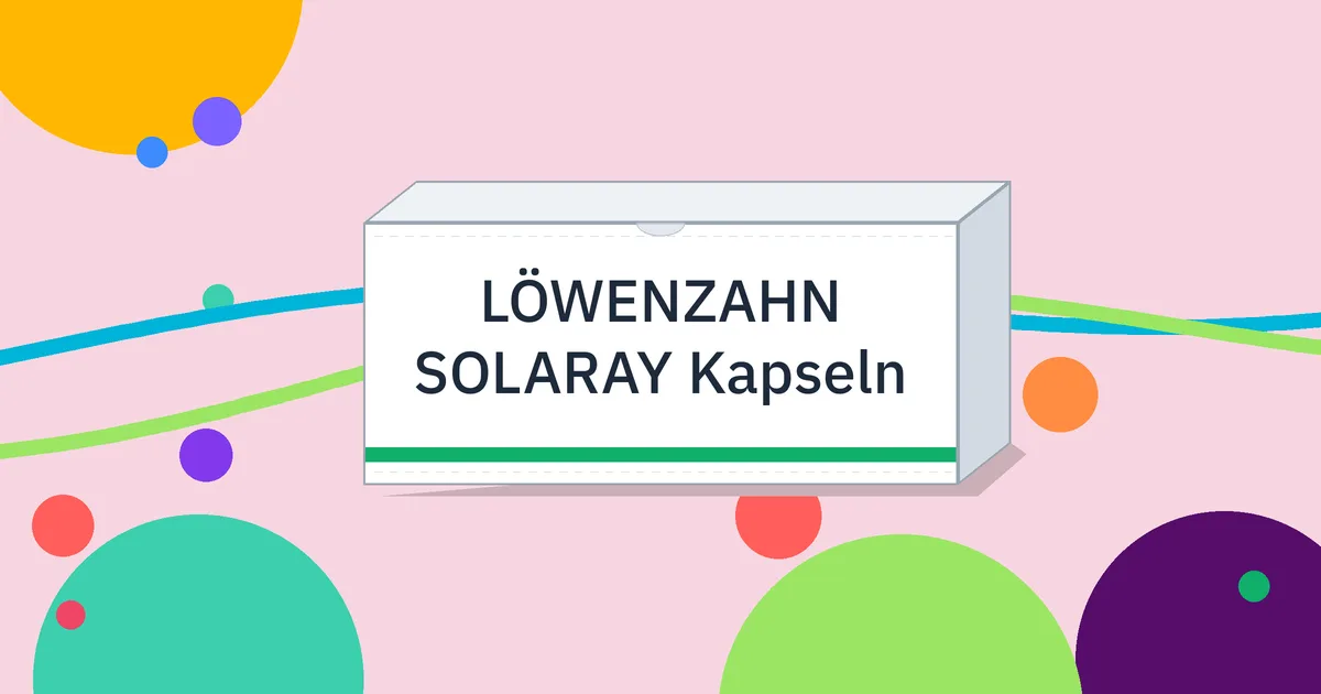 Symbolbild: Packung mit der Aufschrift LÖWENZAHN SOLARAY Kapseln (PZN 17254259) – Verfügbarkeit und Bezug in Apotheken in Frankfurt am Main
