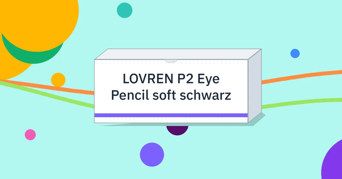 Symbolbild: Packung mit der Aufschrift LOVREN P2 Eye Pencil soft schwarz (PZN 19819122) – Verfügbarkeit und Bezug in Apotheken in Frankfurt am Main