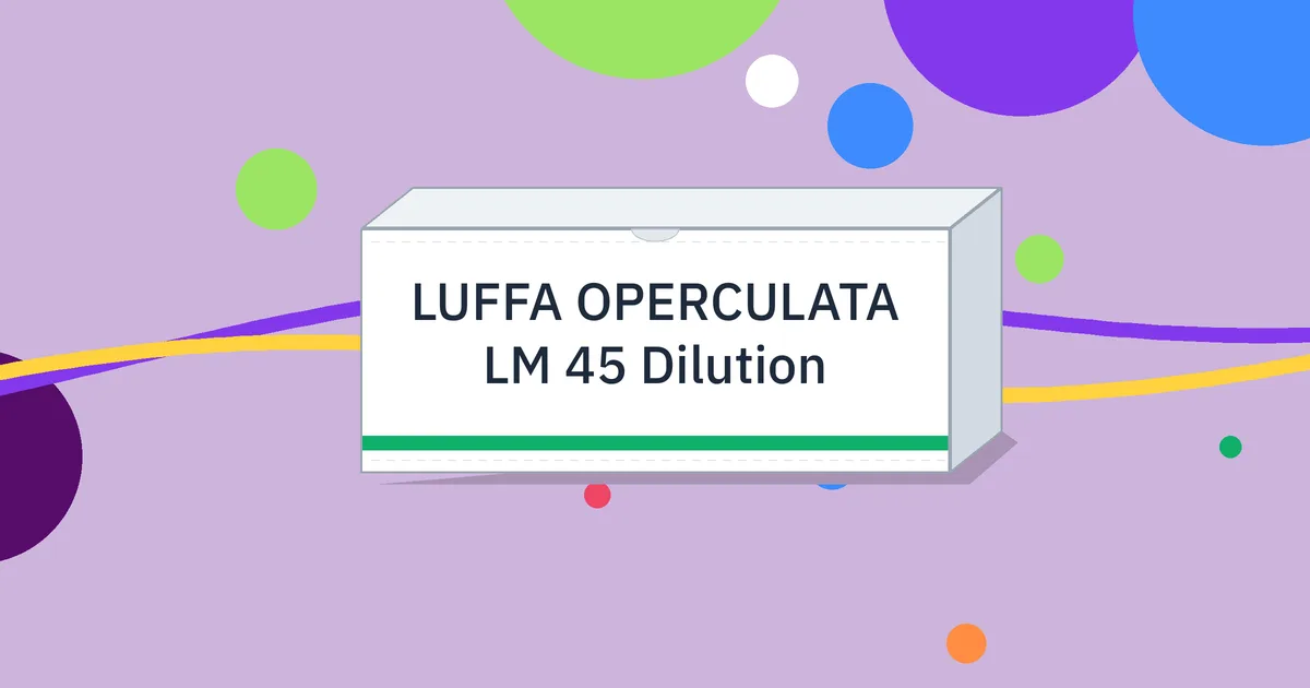 Symbolbild: Packung mit der Aufschrift LUFFA OPERCULATA LM 45 Dilution (PZN 12933547) – Verfügbarkeit und Bezug in Apotheken in Frankfurt am Main