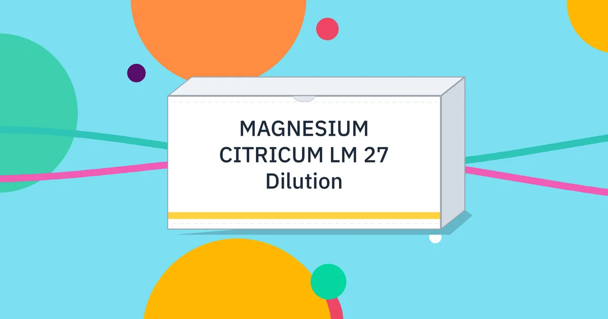 Symbolbild: Packung mit der Aufschrift MAGNESIUM CITRICUM LM 27 Dilution (PZN 13764874) – Verfügbarkeit und Bezug in Apotheken in Frankfurt am Main