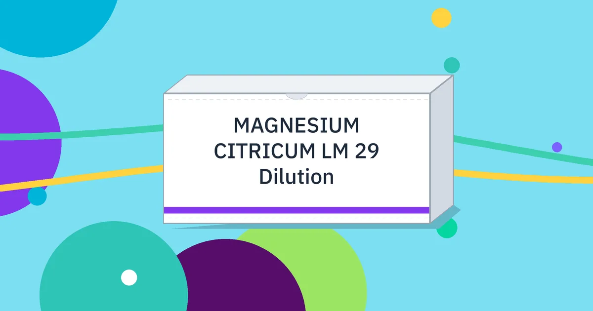 Symbolbild: Packung mit der Aufschrift MAGNESIUM CITRICUM LM 29 Dilution (PZN 13764897) – Verfügbarkeit und Bezug in Apotheken in Frankfurt am Main