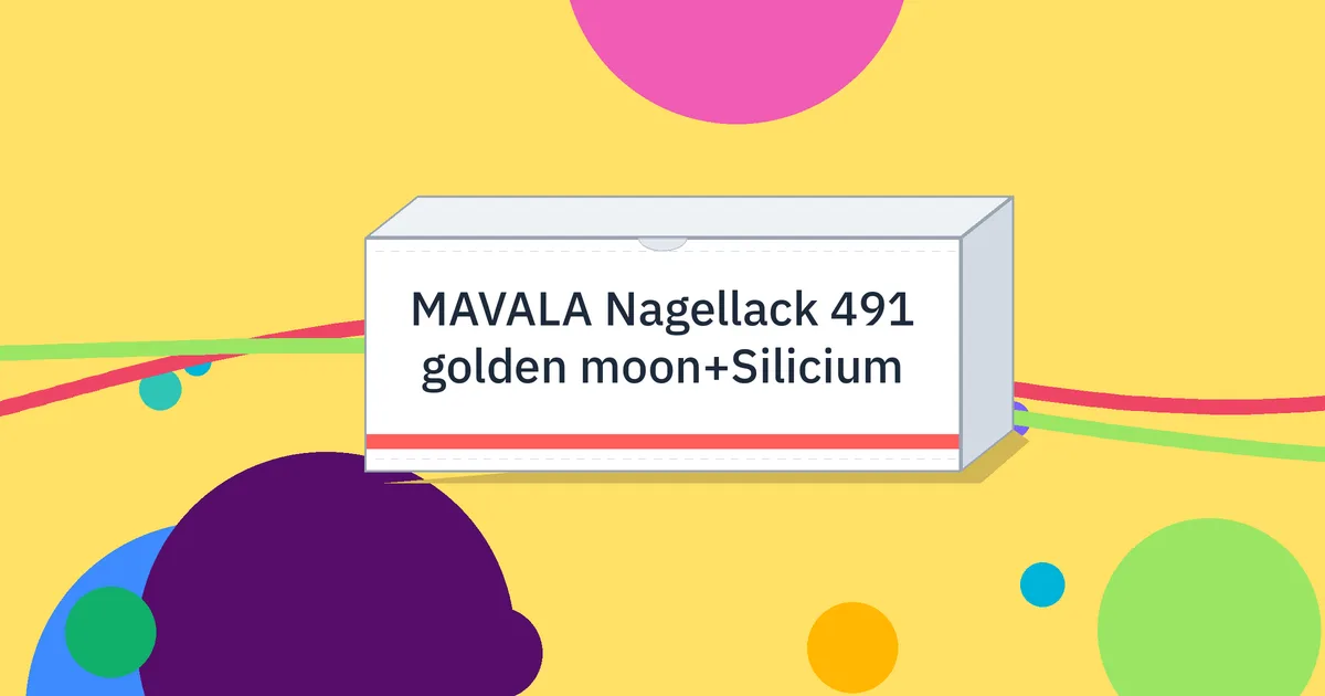 Symbolbild: Packung mit der Aufschrift MAVALA Nagellack 491 golden moon+Silicium (PZN 20124365) – Verfügbarkeit und Bezug in Apotheken in Frankfurt am Main