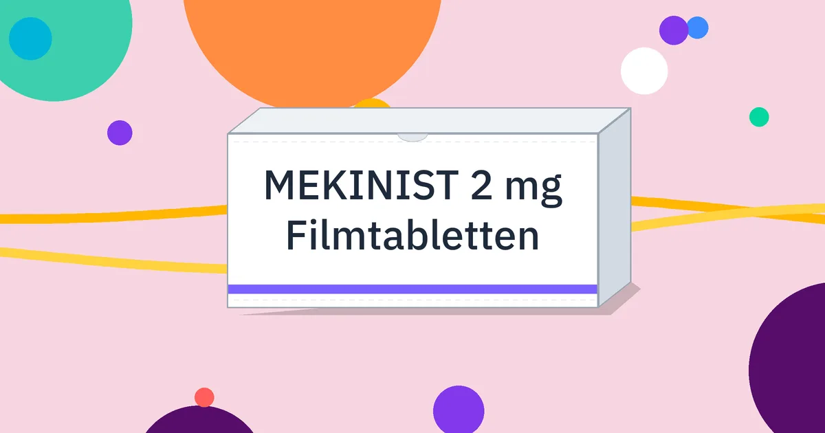 Symbolbild: Packung mit der Aufschrift MEKINIST 2 mg Filmtabletten (PZN 20414270) – Verfügbarkeit und Bezug in Apotheken in Frankfurt am Main