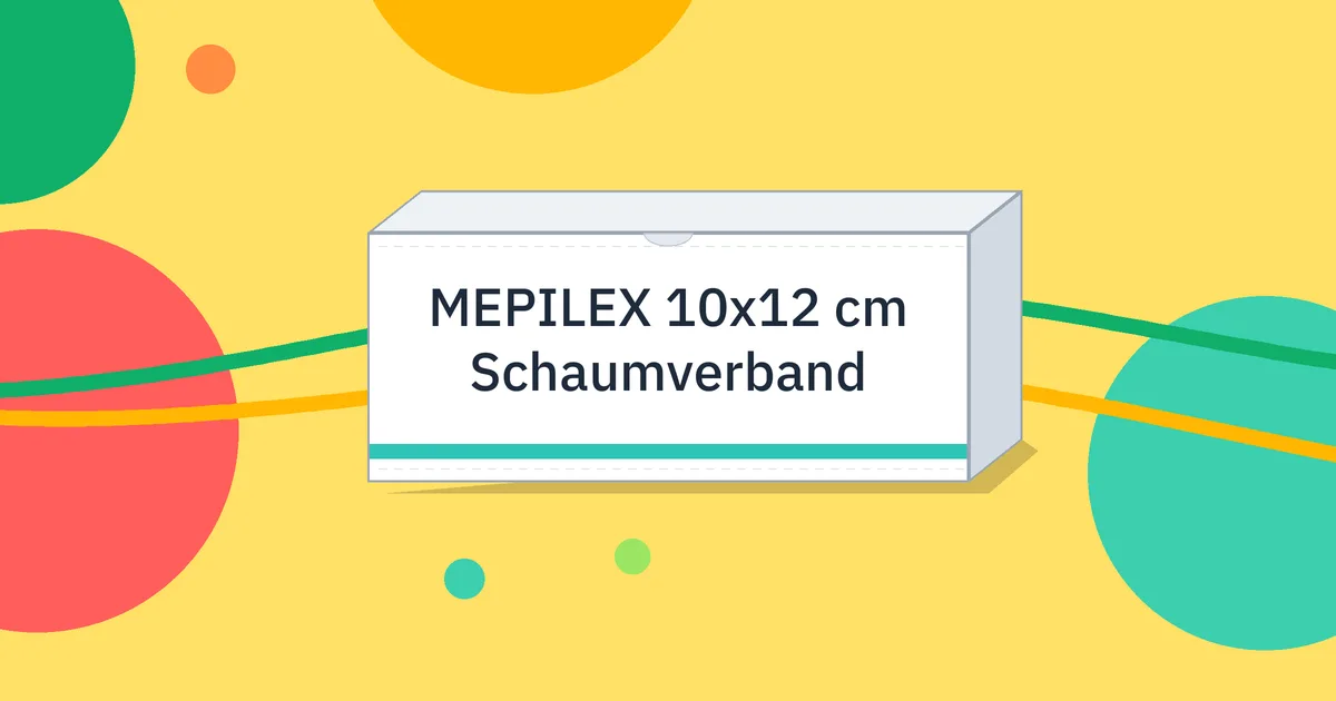 Symbolbild: Packung mit der Aufschrift MEPILEX 10x12 cm Schaumverband (PZN 19701900) – Verfügbarkeit und Bezug in Apotheken in Frankfurt am Main