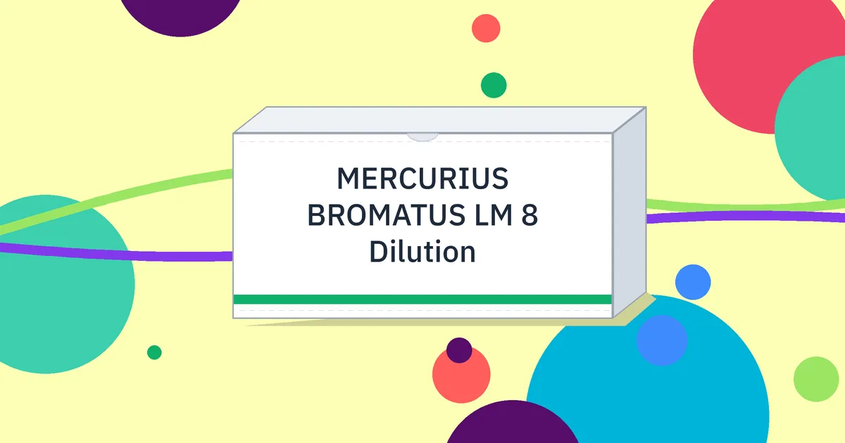 Symbolbild: Packung mit der Aufschrift MERCURIUS BROMATUS LM 8 Dilution (PZN 12948997) – Verfügbarkeit und Bezug in Apotheken in Frankfurt am Main