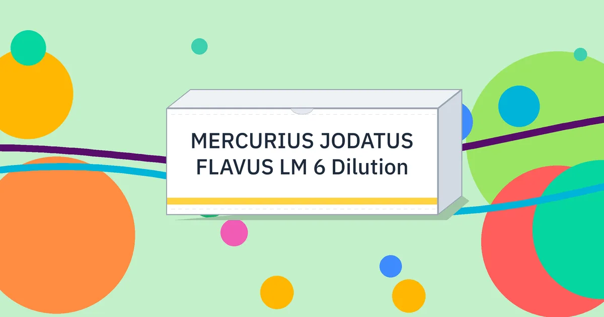 Symbolbild: Packung mit der Aufschrift MERCURIUS JODATUS FLAVUS LM 6 Dilution (PZN 07541093) – Verfügbarkeit und Bezug in Apotheken in Frankfurt am Main