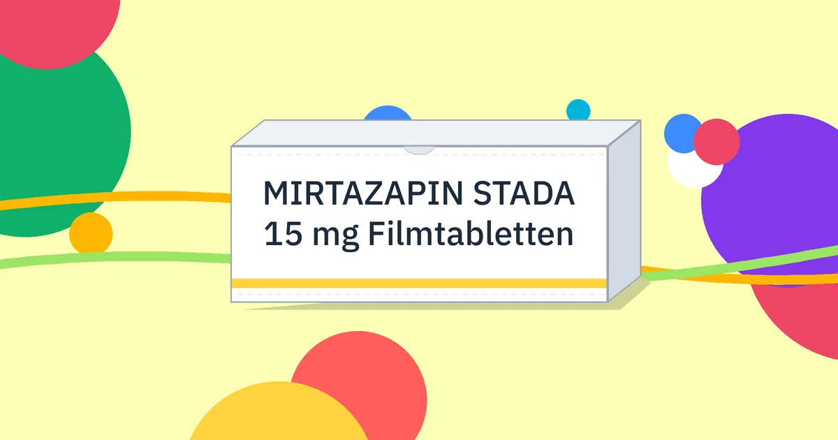 Symbolbild: Packung mit der Aufschrift MIRTAZAPIN STADA 15 mg Filmtabletten (PZN 01921357) – Verfügbarkeit und Bezug in Apotheken in Frankfurt am Main
