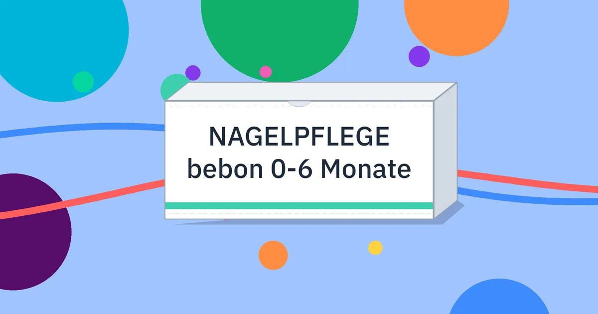 Symbolbild: Packung mit der Aufschrift NAGELPFLEGE bebon 0-6 Monate (PZN 15617717) – Verfügbarkeit und Bezug in Apotheken in Frankfurt am Main