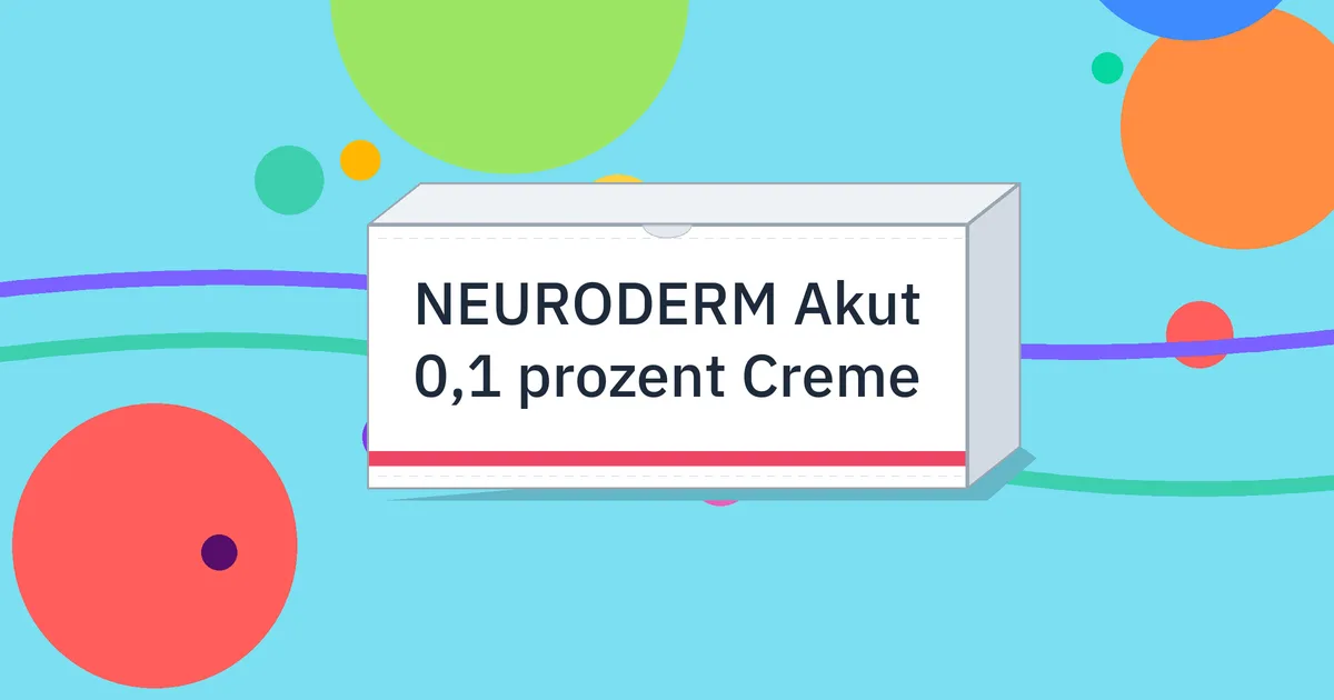 Symbolbild: Packung mit der Aufschrift NEURODERM Akut 0,1 prozent Creme (PZN 09012660) – Verfügbarkeit und Bezug in Apotheken in Frankfurt am Main