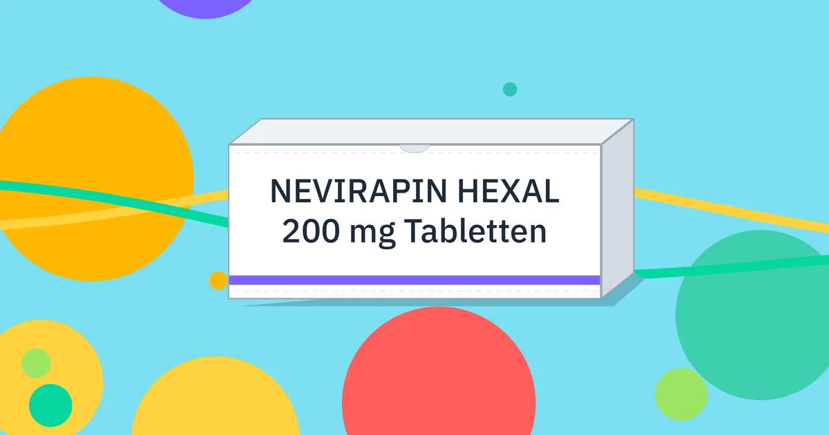 Symbolbild: Packung mit der Aufschrift NEVIRAPIN HEXAL 200 mg Tabletten (PZN 18017797) – Verfügbarkeit und Bezug in Apotheken in Frankfurt am Main