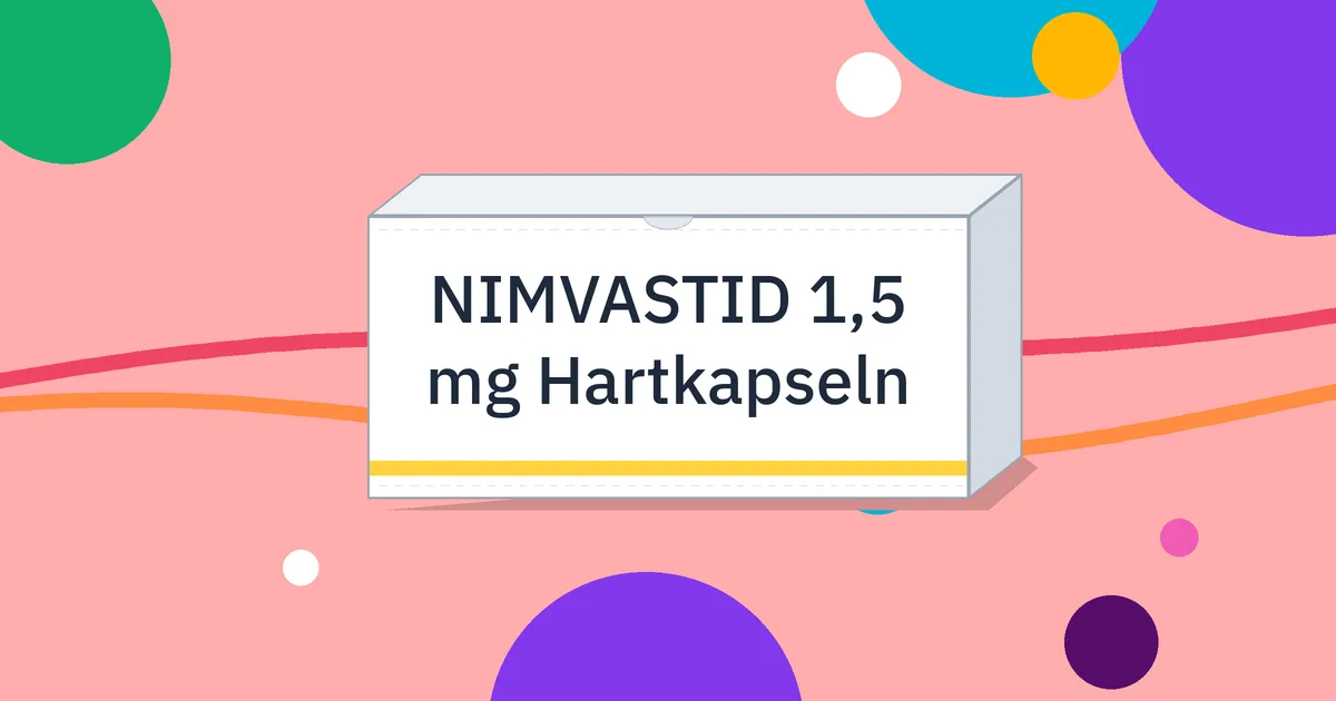 Symbolbild: Packung mit der Aufschrift NIMVASTID 1,5 mg Hartkapseln (PZN 09739669) – Verfügbarkeit und Bezug in Apotheken in Frankfurt am Main