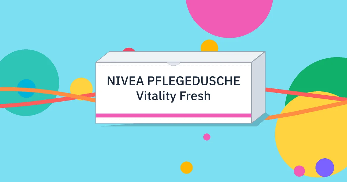 Symbolbild: Packung mit der Aufschrift NIVEA PFLEGEDUSCHE Vitality Fresh (PZN 17624153) – Verfügbarkeit und Bezug in Apotheken in Frankfurt am Main