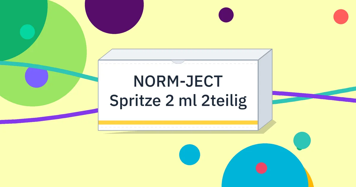Symbolbild: Packung mit der Aufschrift NORM-JECT Spritze 2 ml 2teilig (PZN 09891259) – Verfügbarkeit und Bezug in Apotheken in Frankfurt am Main