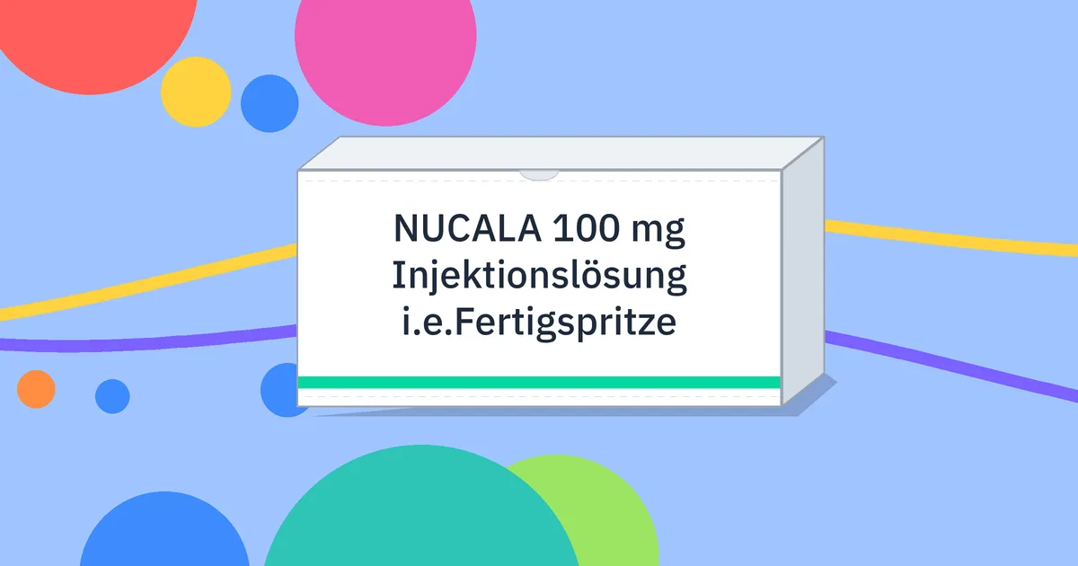 Symbolbild: Packung mit der Aufschrift NUCALA 100 mg Injektionslösung i.e.Fertigspritze (PZN 16199618) – Verfügbarkeit und Bezug in Apotheken in Frankfurt am Main