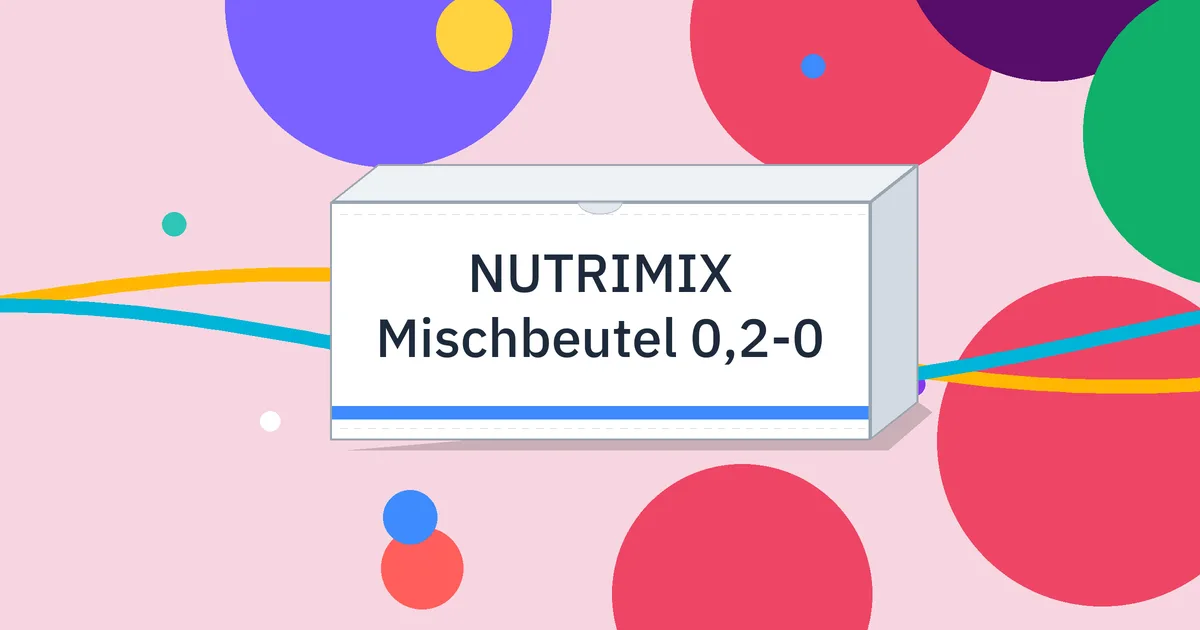 Symbolbild: Packung mit der Aufschrift NUTRIMIX Mischbeutel 0,2-0 (PZN 07640978) – Verfügbarkeit und Bezug in Apotheken in Frankfurt am Main