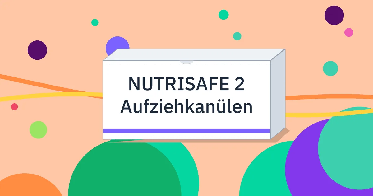 Symbolbild: Packung mit der Aufschrift NUTRISAFE 2 Aufziehkanülen (PZN 10178710) – Verfügbarkeit und Bezug in Apotheken in Frankfurt am Main
