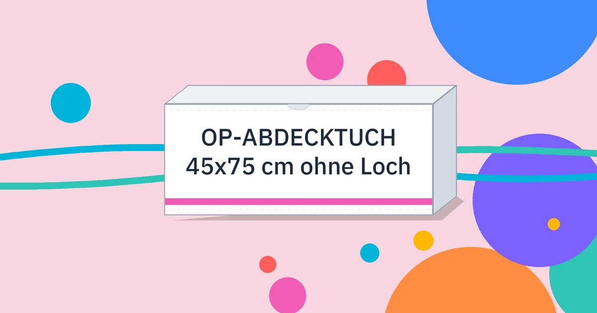 Symbolbild: Packung mit der Aufschrift OP-ABDECKTUCH 45x75 cm ohne Loch (PZN 12642838) – Verfügbarkeit und Bezug in Apotheken in Frankfurt am Main