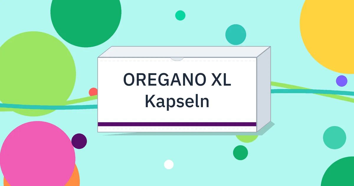 Symbolbild: Packung mit der Aufschrift OREGANO XL Kapseln (PZN 16699261) – Verfügbarkeit und Bezug in Apotheken in Frankfurt am Main