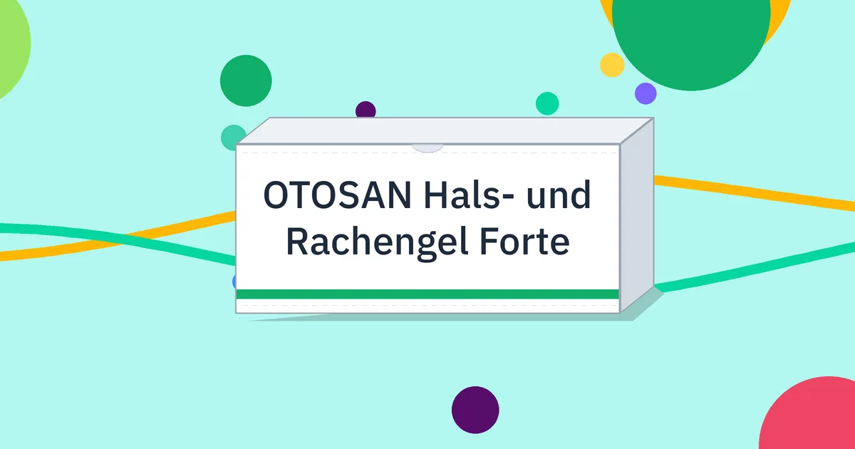 Symbolbild: Packung mit der Aufschrift OTOSAN Hals- und Rachengel Forte (PZN 12562269) – Verfügbarkeit und Bezug in Apotheken in Frankfurt am Main