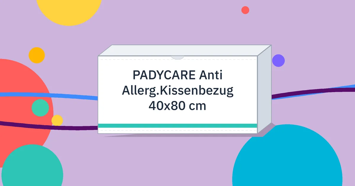 Symbolbild: Packung mit der Aufschrift PADYCARE Anti Allerg.Kissenbezug 40x80 cm (PZN 03511729) – Verfügbarkeit und Bezug in Apotheken in Frankfurt am Main