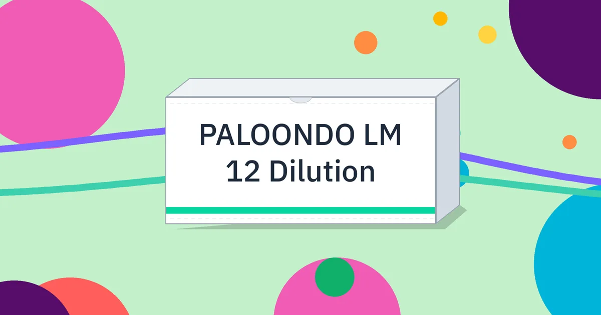 Symbolbild: Packung mit der Aufschrift PALOONDO LM 12 Dilution (PZN 13630352) – Verfügbarkeit und Bezug in Apotheken in Frankfurt am Main