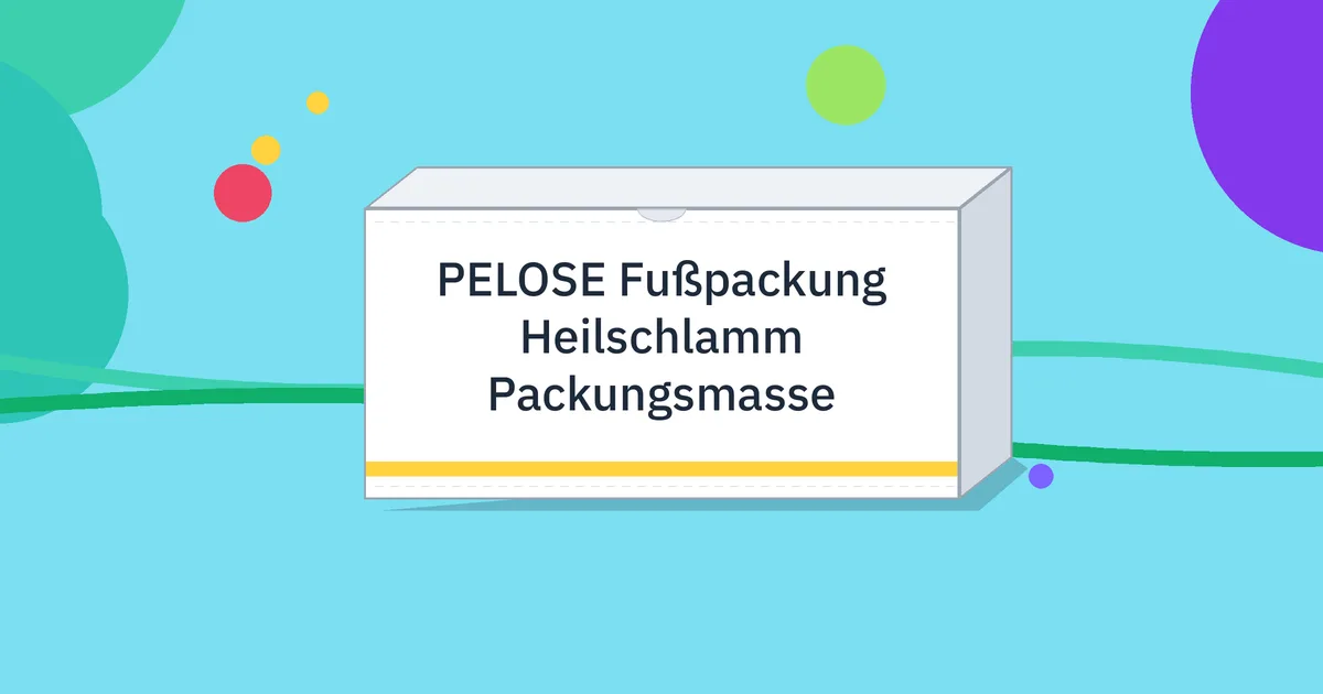 Symbolbild: Packung mit der Aufschrift PELOSE Fußpackung Heilschlamm Packungsmasse (PZN 08497508) – Verfügbarkeit und Bezug in Apotheken in Frankfurt am Main