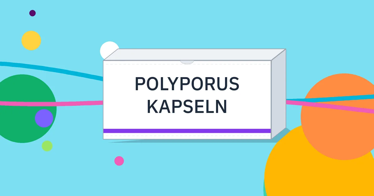 Symbolbild: Packung mit der Aufschrift POLYPORUS KAPSELN (PZN 06863009) – Verfügbarkeit und Bezug in Apotheken in Frankfurt am Main