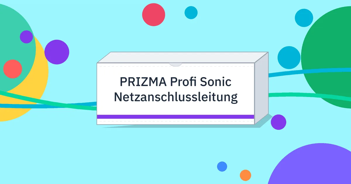 Symbolbild: Packung mit der Aufschrift PRIZMA Profi Sonic Netzanschlussleitung (PZN 20541761) – Verfügbarkeit und Bezug in Apotheken in Frankfurt am Main