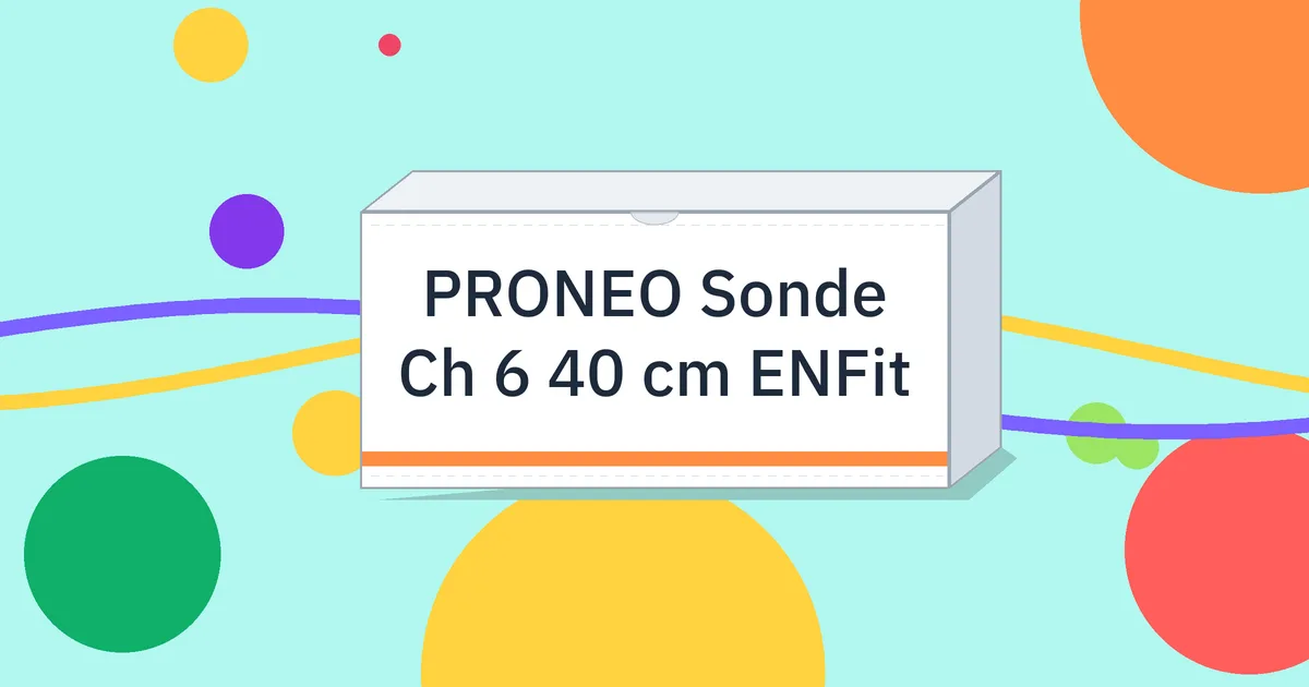Symbolbild: Packung mit der Aufschrift PRONEO Sonde Ch 6 40 cm ENFit (PZN 13724538) – Verfügbarkeit und Bezug in Apotheken in Frankfurt am Main
