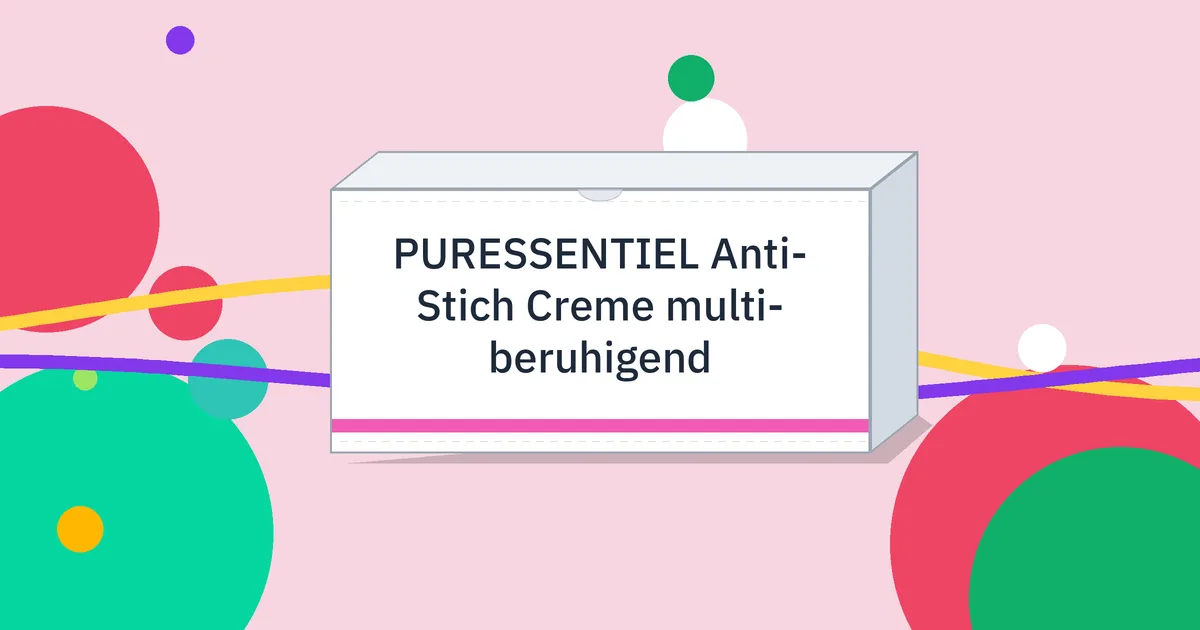 Symbolbild: Packung mit der Aufschrift PURESSENTIEL Anti-Stich Creme multi-beruhigend (PZN 16021955) – Verfügbarkeit und Bezug in Apotheken in Frankfurt am Main